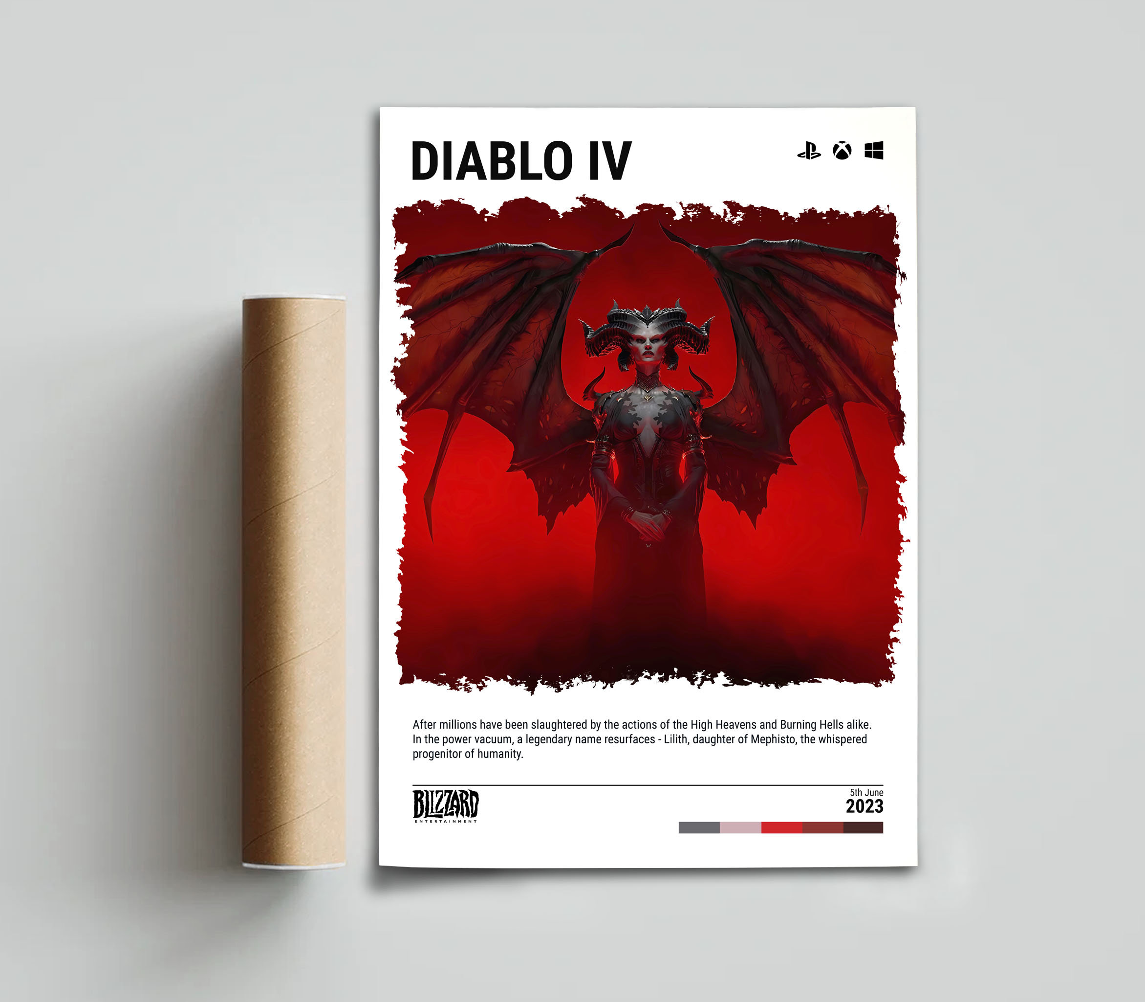 Diablo 4 2023 Poster Video Game Wall Art Print / Home - Etsy