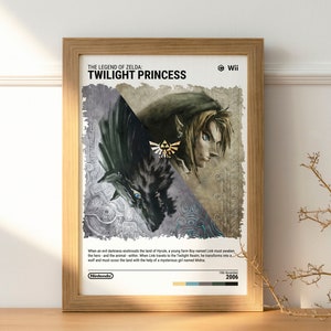 The Legend of Zelda: Twilight Princess (2006) Poster - Video Game Art ...