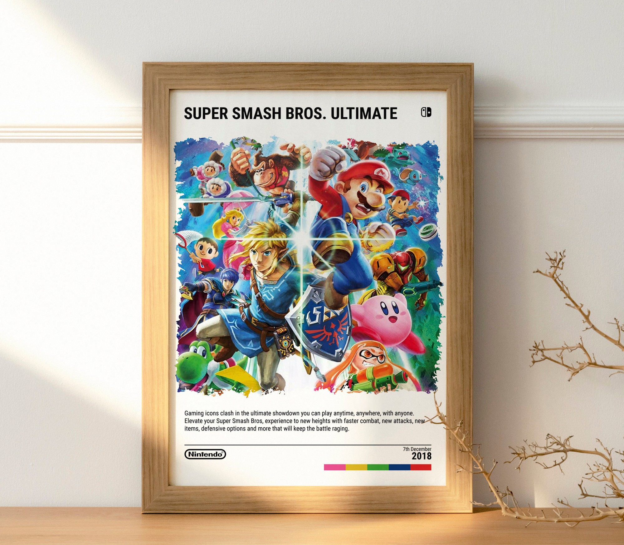 Super Smash Bros. Ultimate 2018 Nintendo Switch Poster - Etsy UK