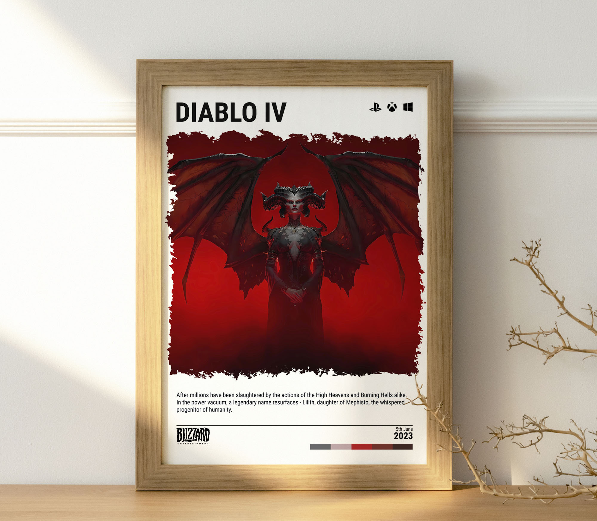 Affiche Diablo IV - Les Royaumes de l'Effroi Attendent leur Destin ...
