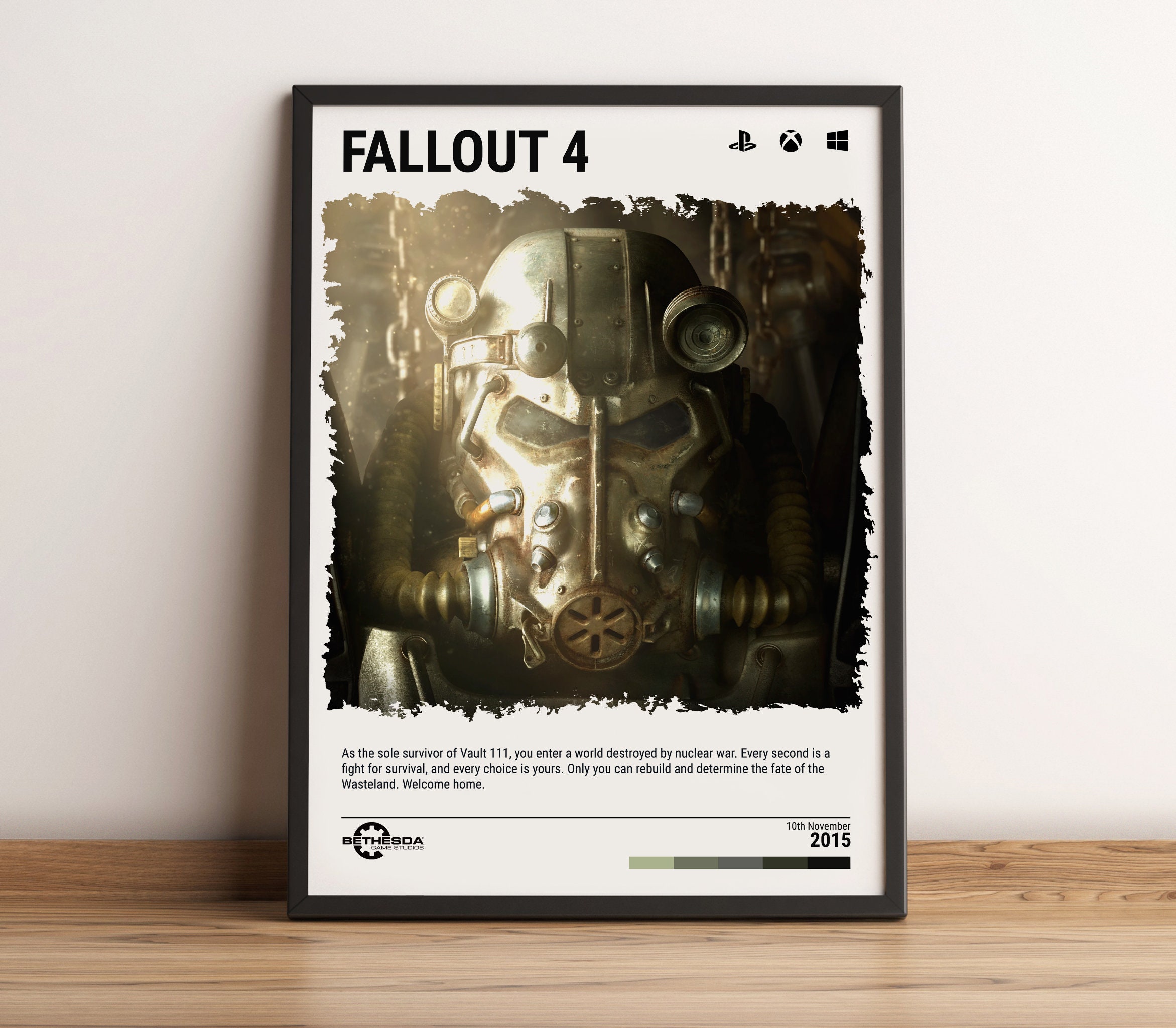 FALLOUT 4 Video Game Wall Art Print / Poster Home Decor Gaming Gift A5 ...