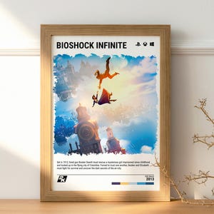 Bioshock Infinite (2013) Minimalist Poster - Video Game Wall Art Print ...