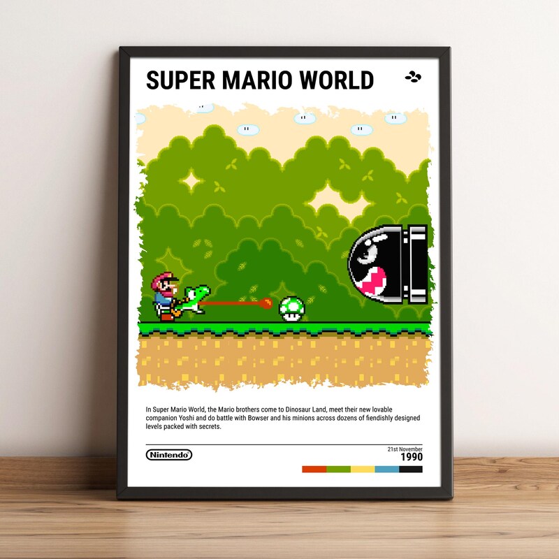 Super Mario Poster - Etsy