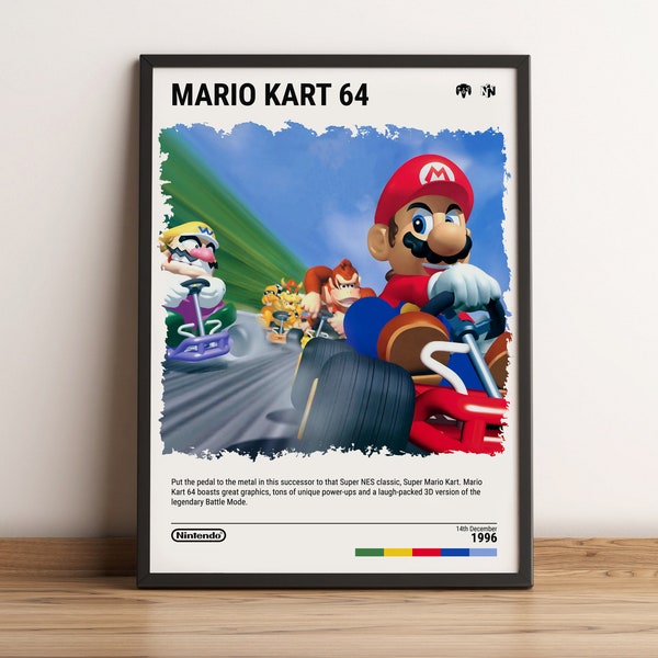 Mario Kart 64 Poster - Etsy