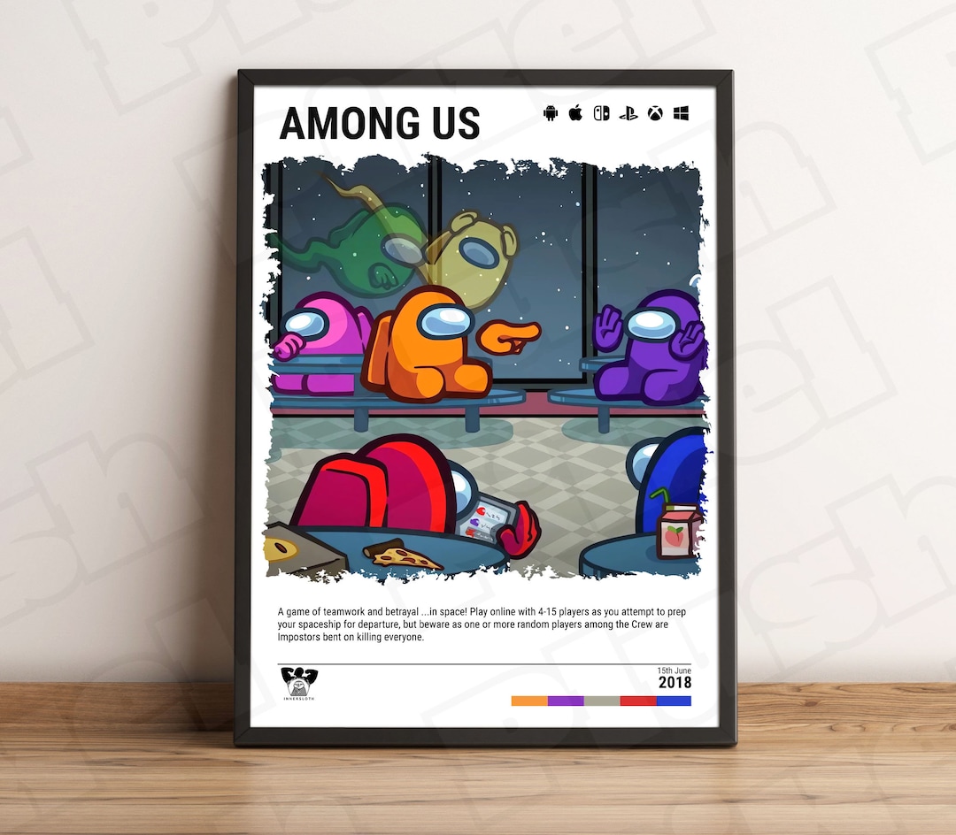 Among Us (2018) Indie Game Poster - Video Game Wall Art Print - Gaming Gift - A5-A4-A3-A2-A1 ...