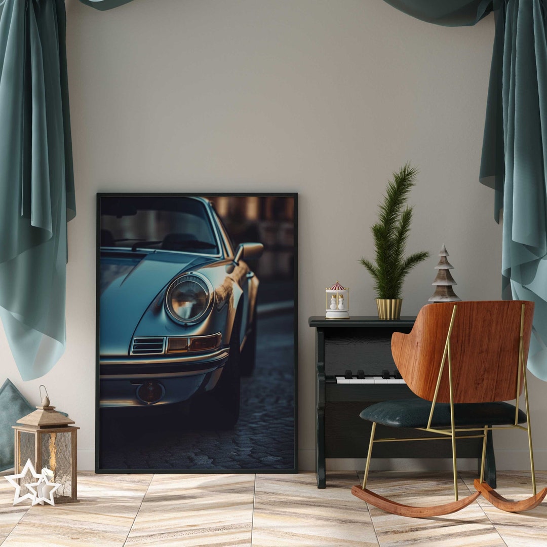 Porsche 911 Poster Classic Car Poster Premium AP3077 Car Art Mural Wall ...