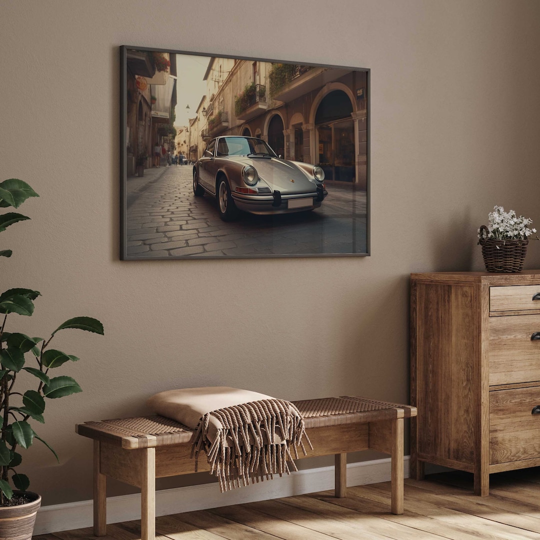 Porsche 911 Poster Classic Car Poster Premium AP3094 Car Art Mural Wall ...
