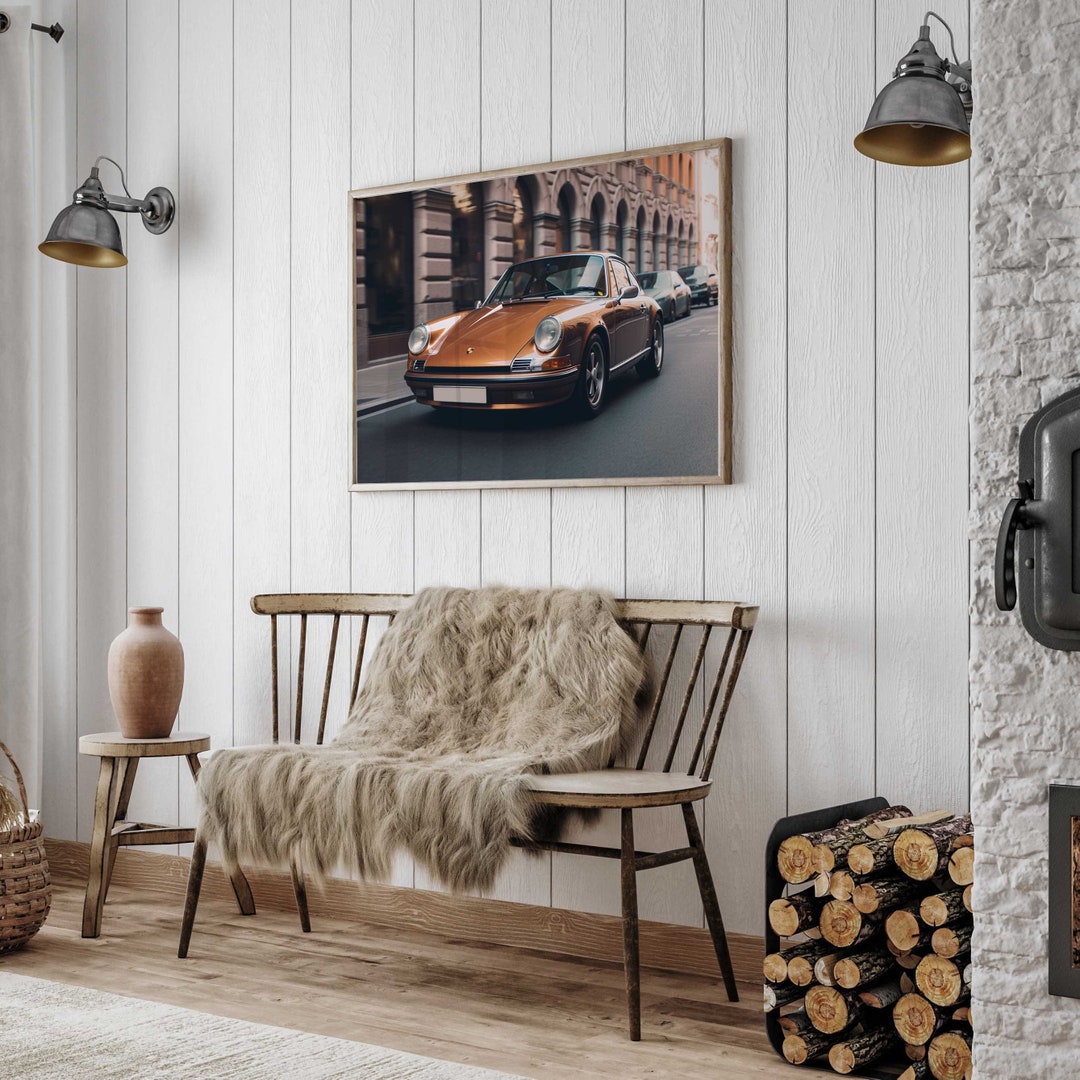 Porsche 911 Poster Classic Car Poster Premium AP3102 Car Art Mural Wall ...
