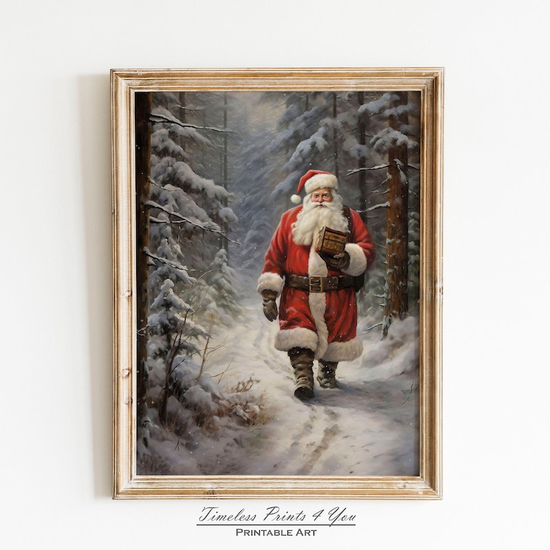 Santa Claus Print - Etsy