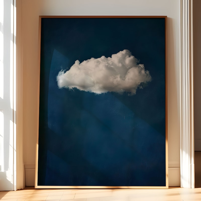 Vintage Cloud Print File - Etsy UK