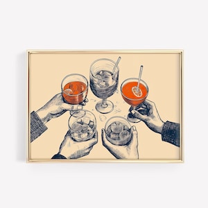 Cheers Wall Art, Cheers Print, Drink Cheers Print, Alcohol Cheers Print ...