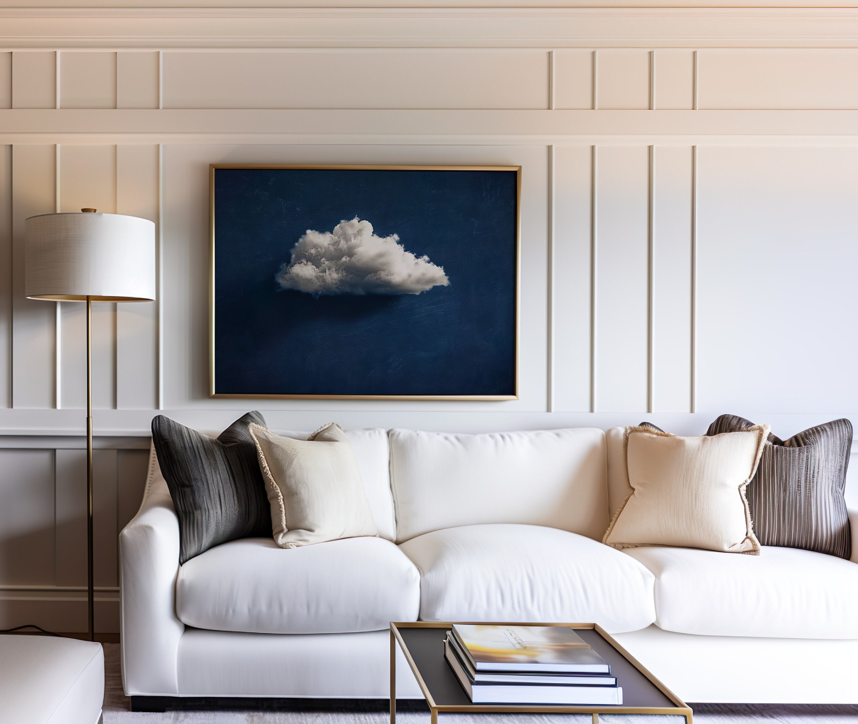 Printable Cloud Art, Downloadable Print Cloud, Cloud Vintage Art Print ...