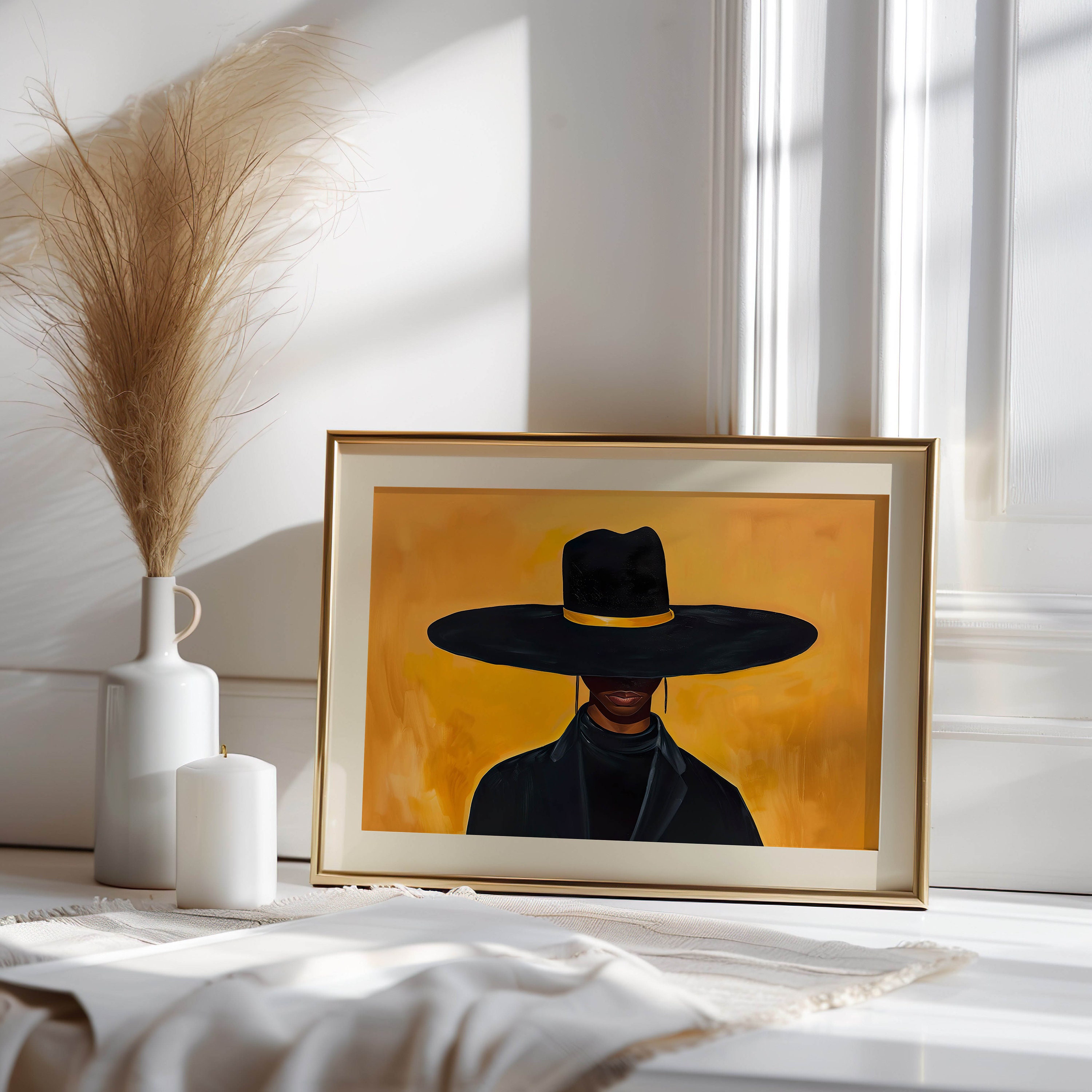 African American Art Prints, Vintage Black Girl Print, African American ...