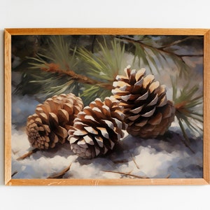 Pine Cone Wall Art, Pine Cone Printable, Pine Cone Print, Pine Cone ...
