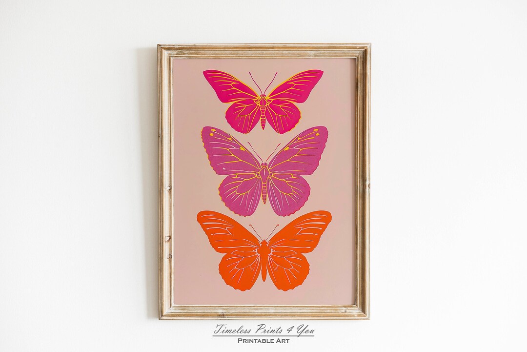 Butterfly Prints Wall Art, Butterfly Print Download, Butterfly Print ...