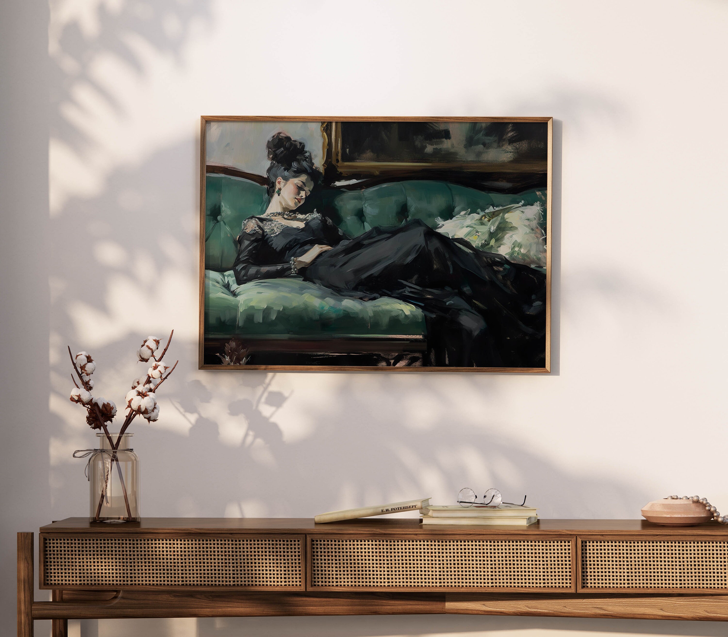 Decadent Young Woman Woman Portrait Vintage Wall Art - Etsy