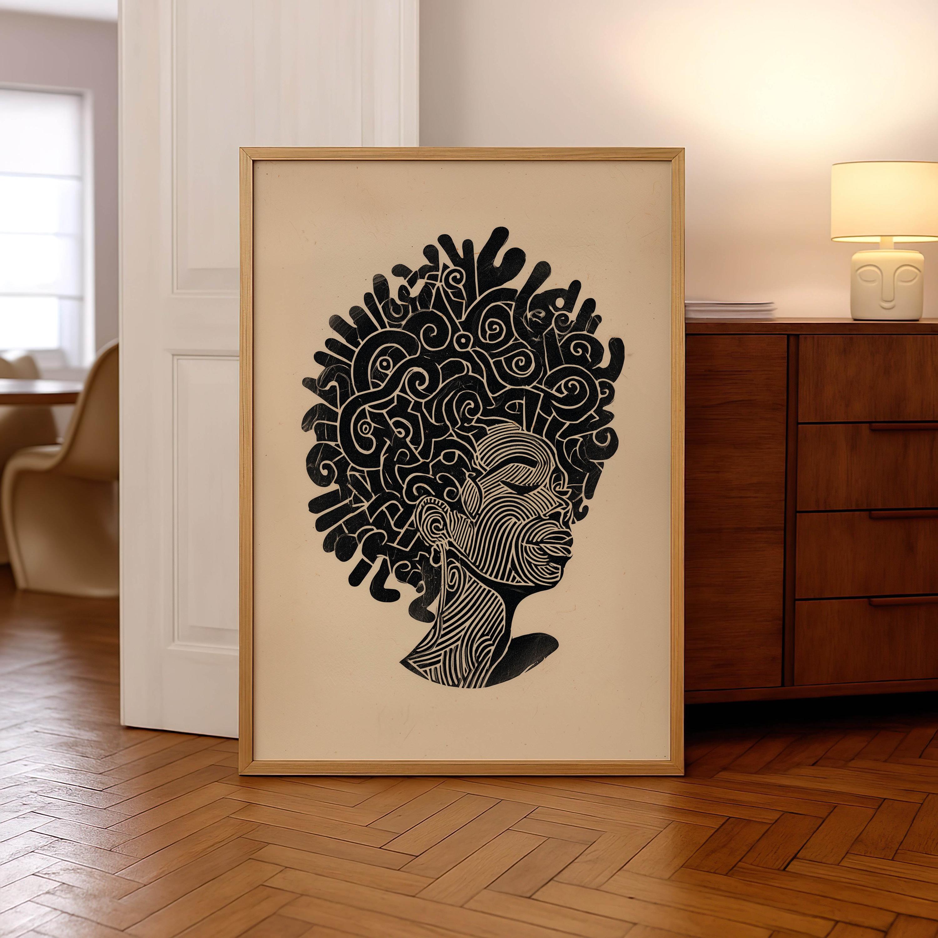 African American Art Digital Download, Black Art Prints, Black Woman ...