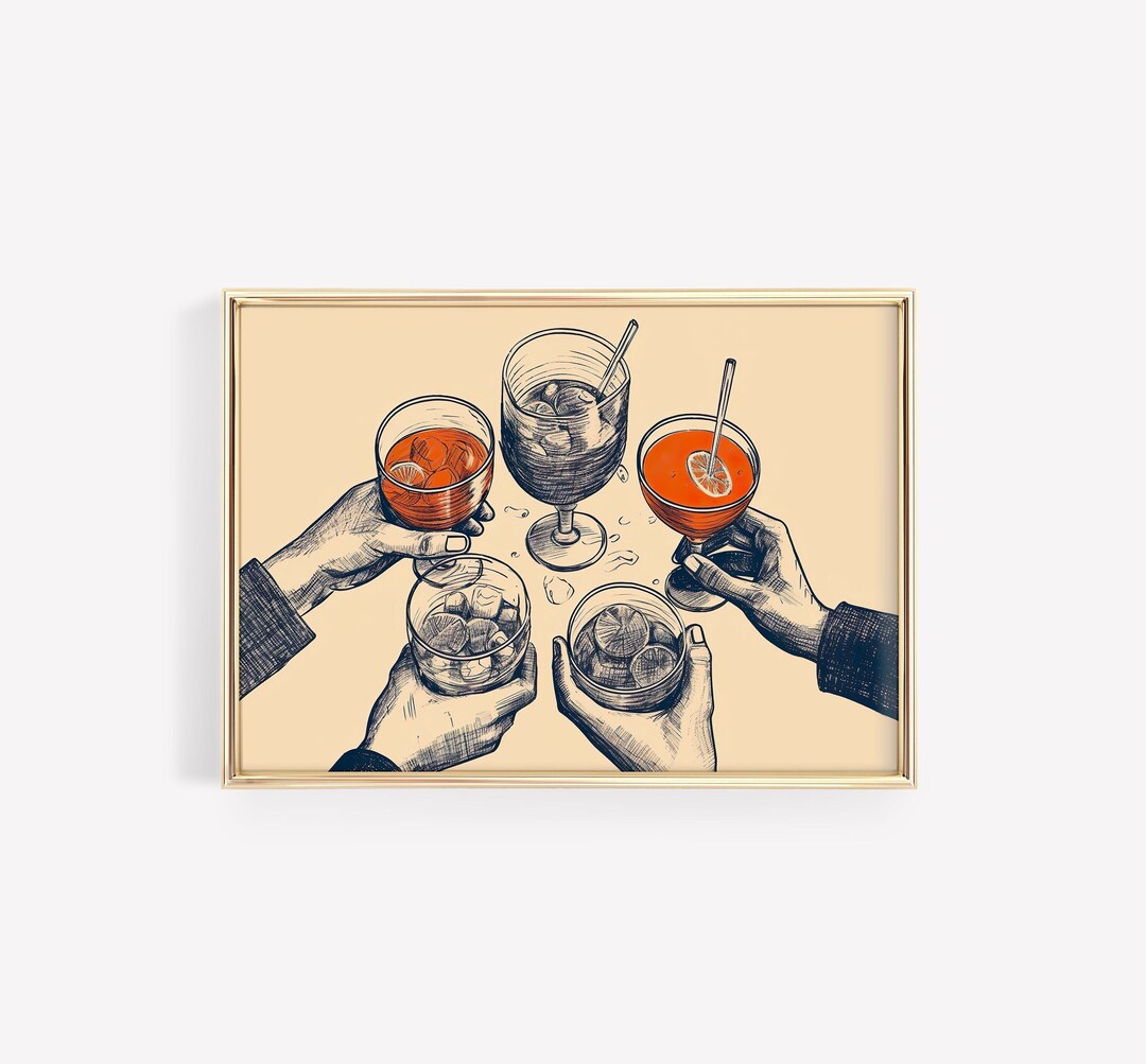 Cheers Wall Art, Cheers Print, Drink Cheers Print, Alcohol Cheers Print ...