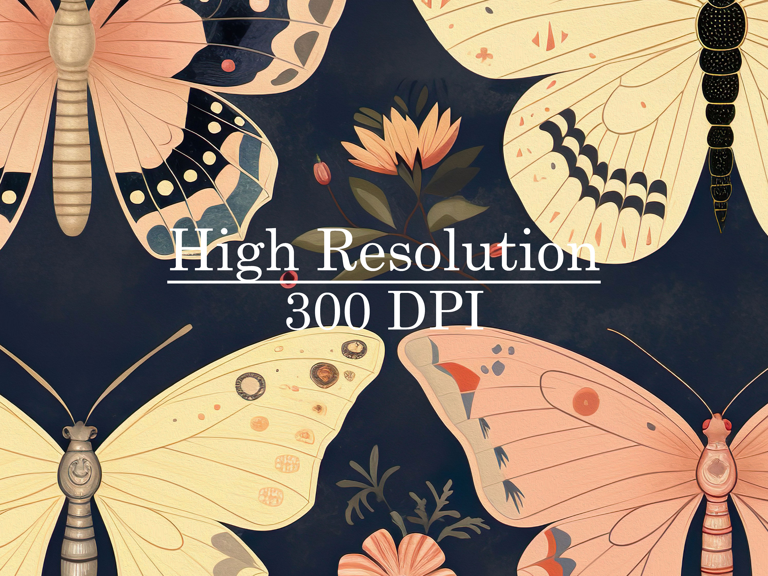 Boho Butterfly Art, Boho Butterfly Print, Butterfly Wall Art Nursery ...