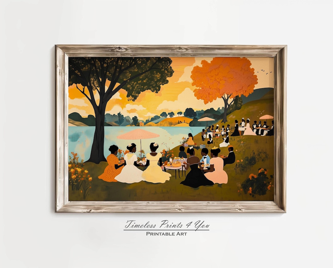 African American Art, Juneteenth Art, Afro American Wall Art, Afro Oil ...