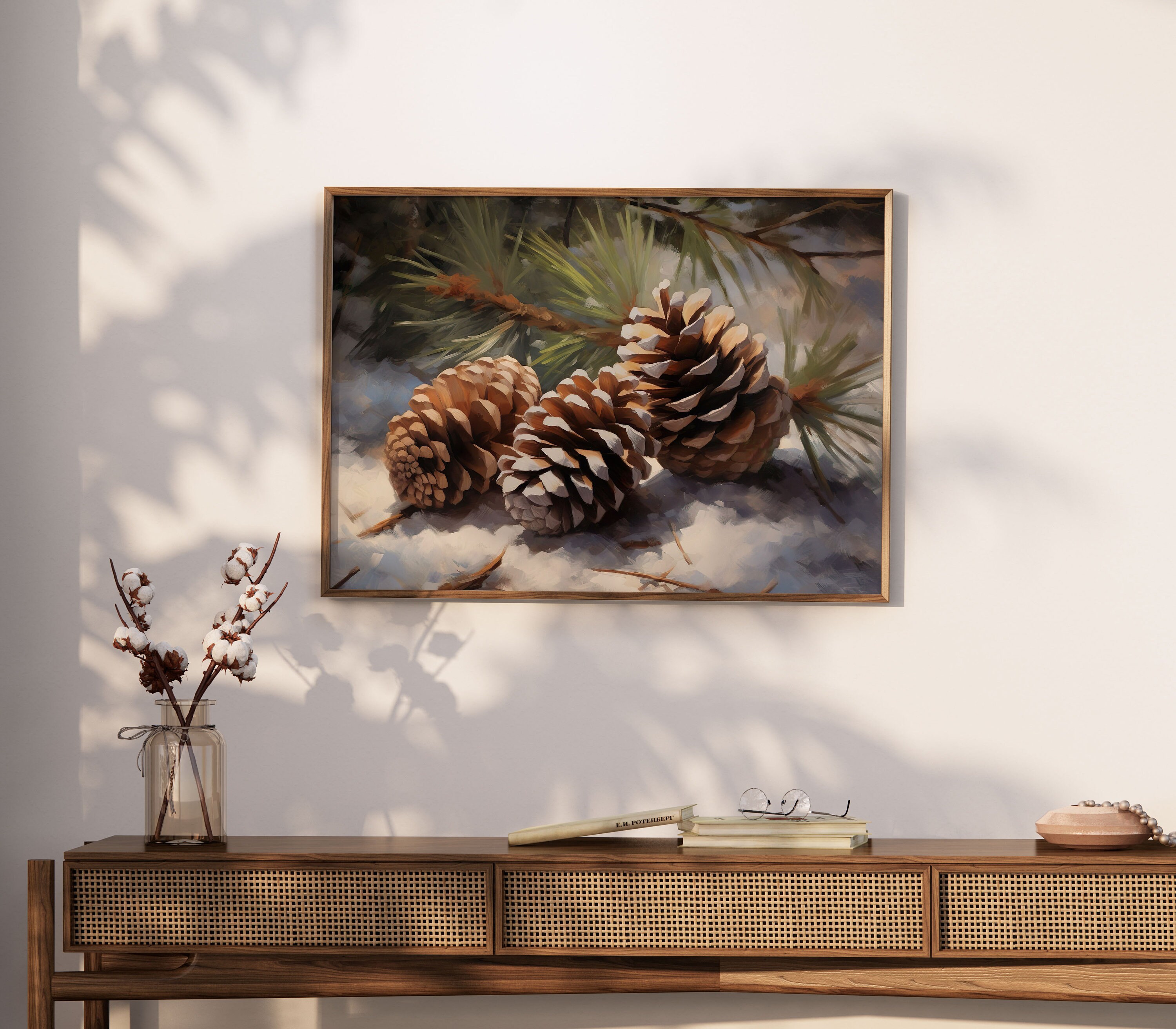 Pine Cone Wall Art, Pine Cone Printable, Pine Cone Print, Pine Cone ...