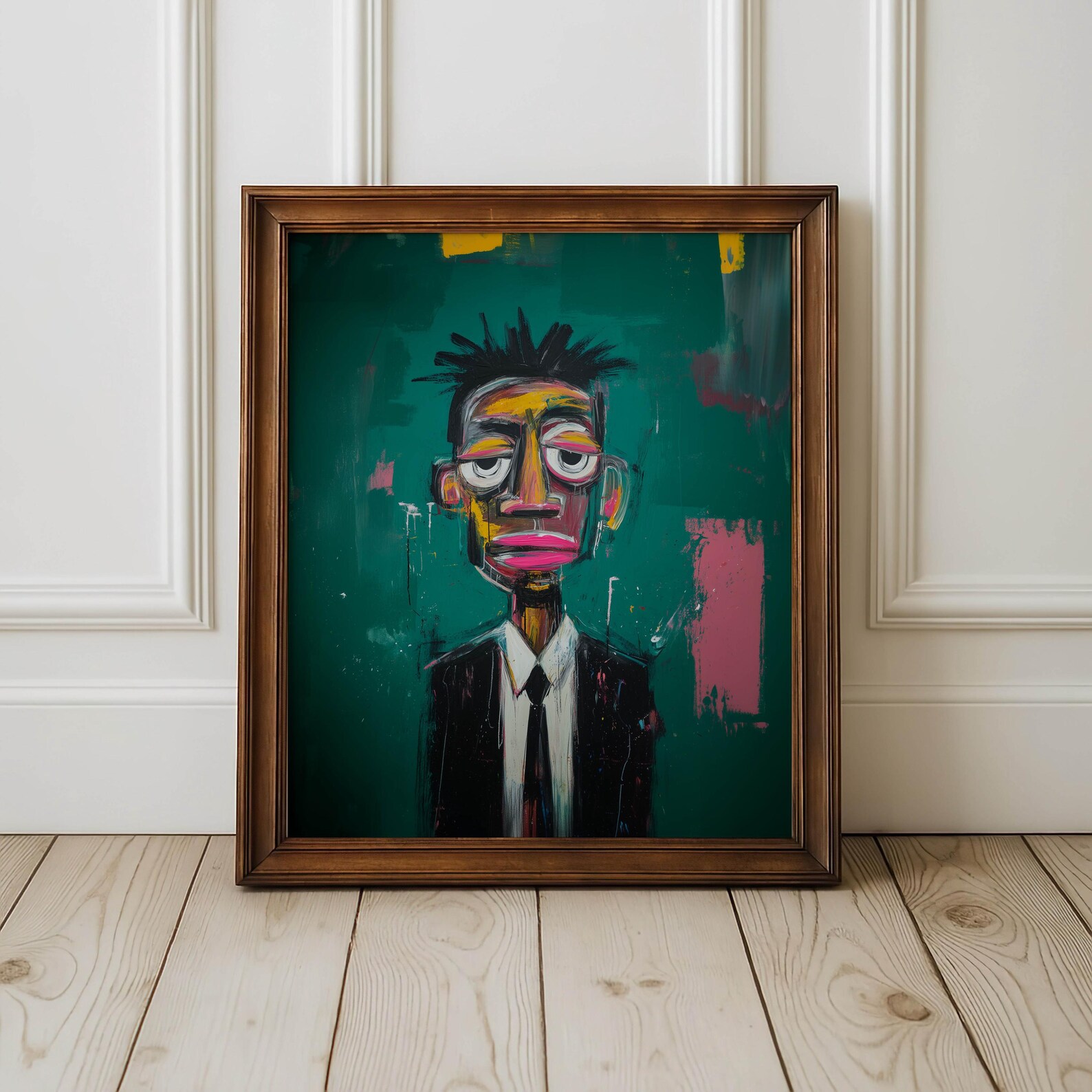 African American Black Man Poster, Black Art Prints, Abstract Oil ...