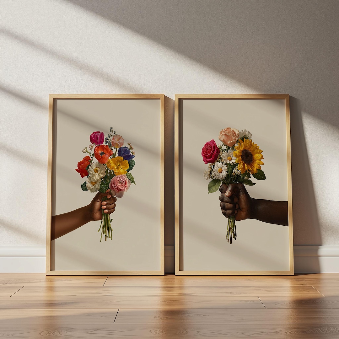 Black Art Prints Wall Art Set of 2, Black Women Wall Art, African ...