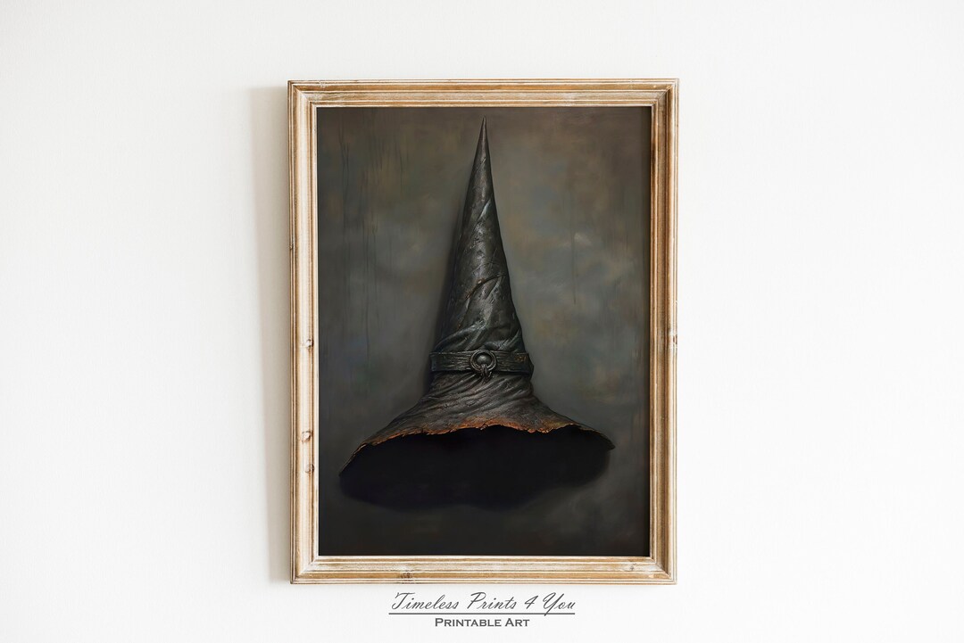 Witch Hat Art, Witch Printable Art, Witchy Printable Art, Witchy Prints ...