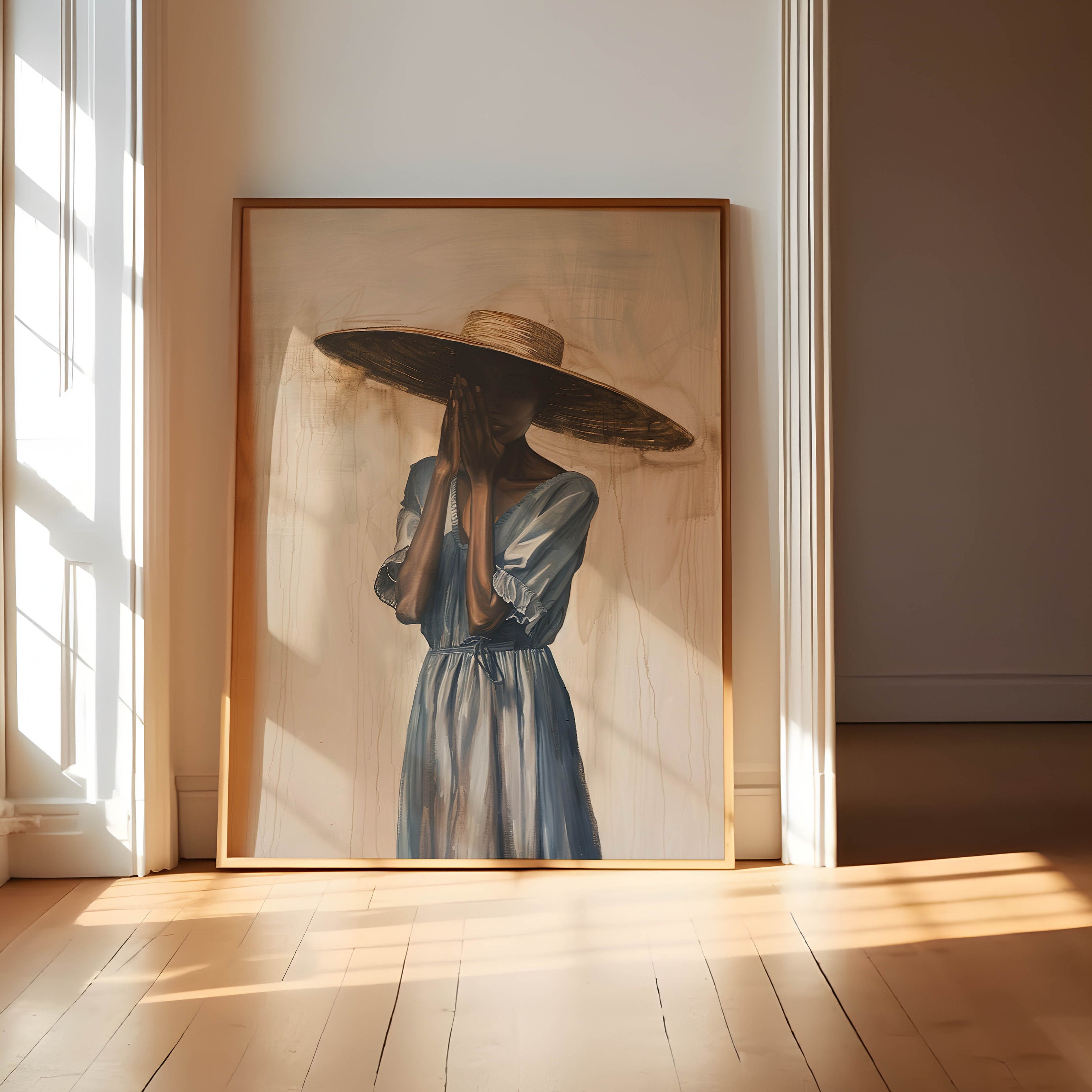 Printable Oil Paintings of Black Women, African American Painting ...