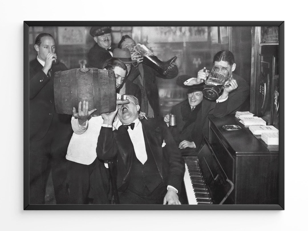 Prohibition Wall Art, Printable Photo, Beer Drinkers, Vintage Wall Art ...