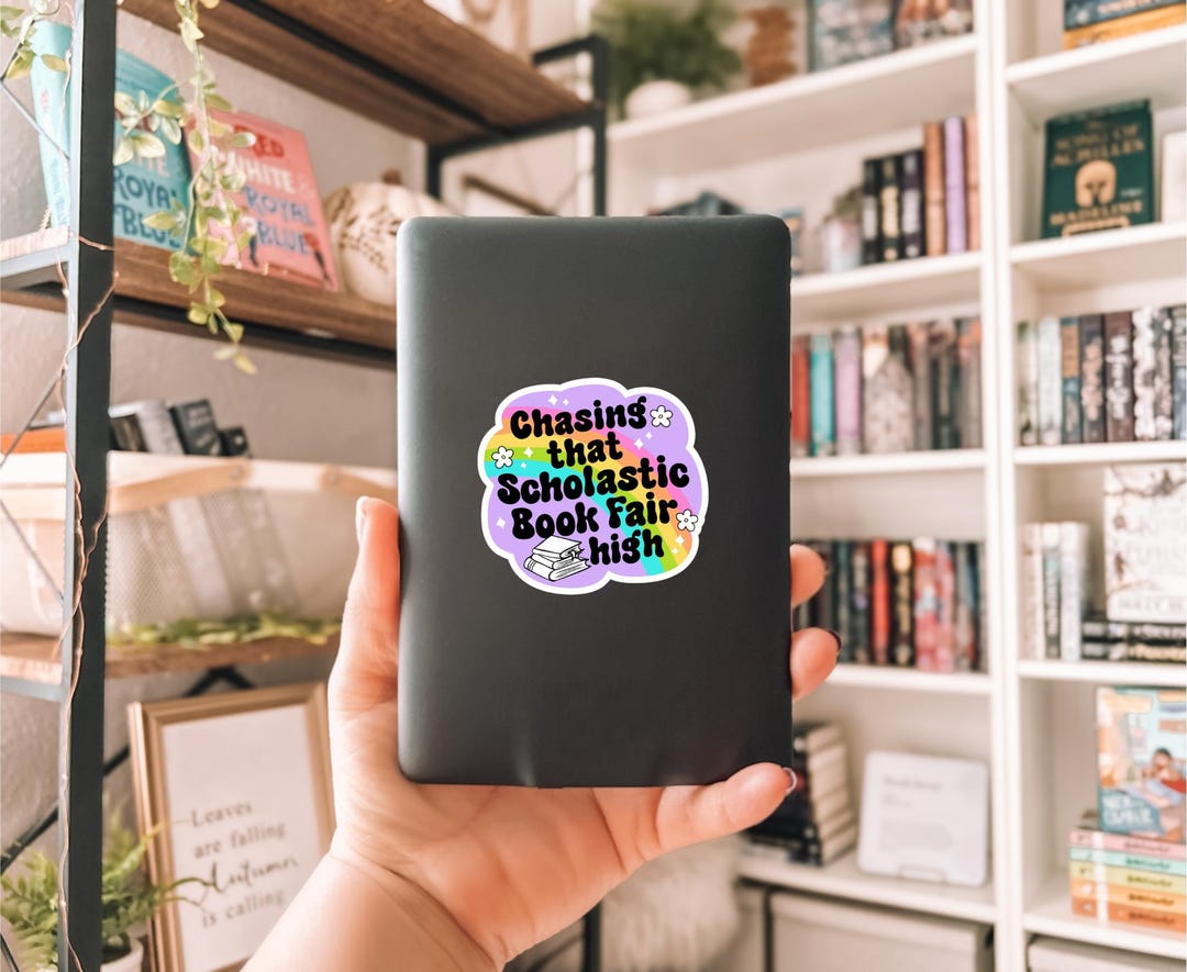 Chasing That Scholastic Book Fair High Sticker | Gift for Reader | Book ...