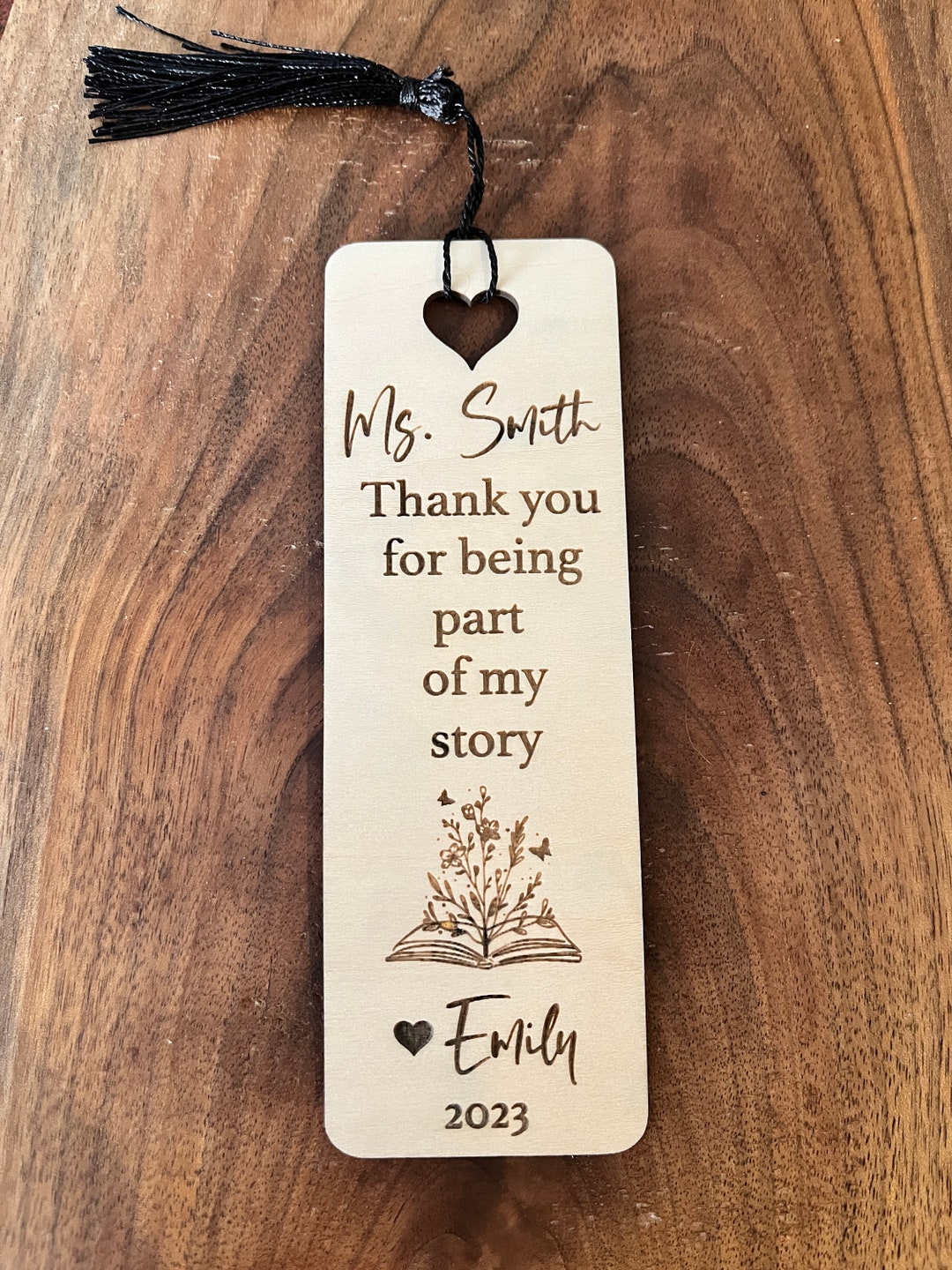 Personalized Teacher Bookmark | Teacher Appreciation Gift | End of Year ...