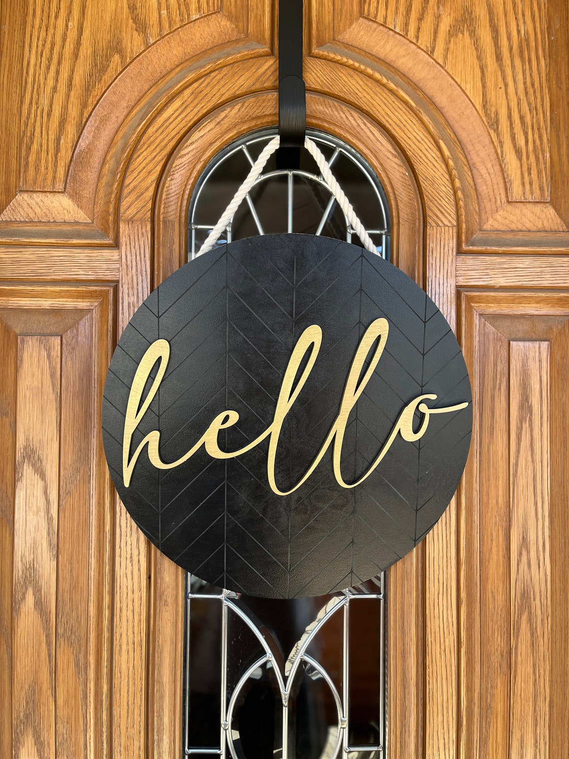 3D Wooden Hello Sign | Hello Welcome Sign | Door Sign - Etsy