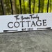 Personalized Family Cottage Sign | Custom Wood Sign | Lakehouse Sign ...