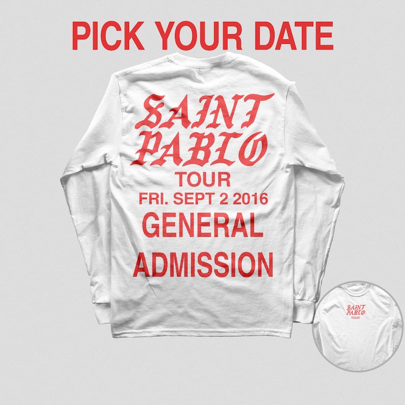 Saint Pablo Tour General Admission Nopixel Logo Unisex Ultra Cotton ...