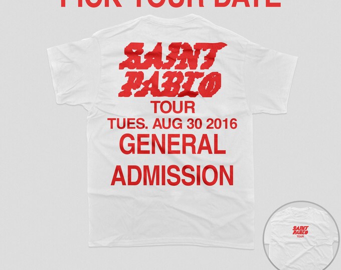 Kanye West Saint Pablo Long Sleeve T-shirt M | 2016 Rap Tour Merch - Etsy