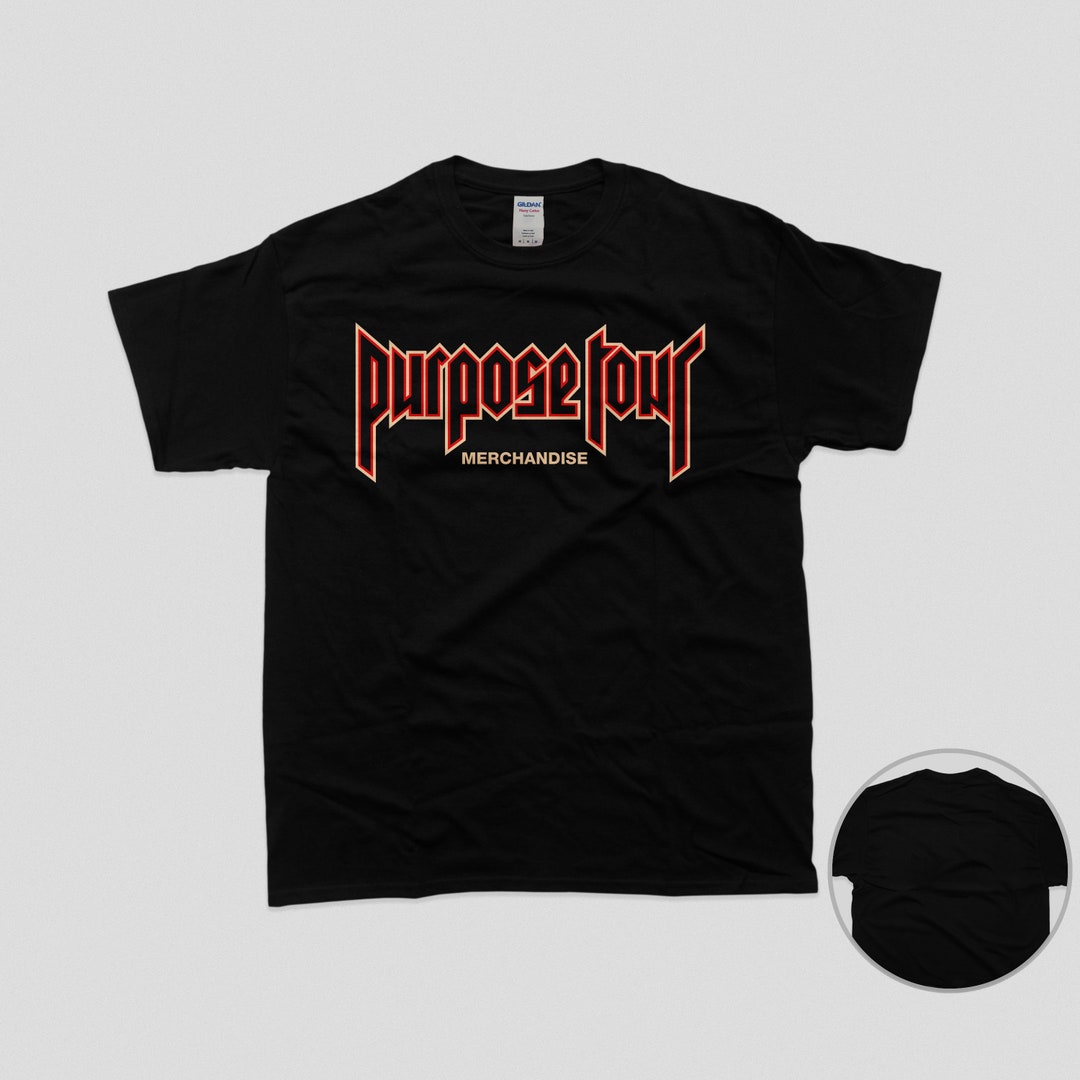 Justin Bieber Purpose Tour - Merchandise Unisex Heavy Cotton T-shirt ...