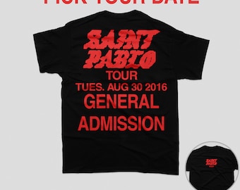 Kanye West Saint Pablo Long Sleeve T-shirt M | 2016 Rap Tour Merch - Etsy