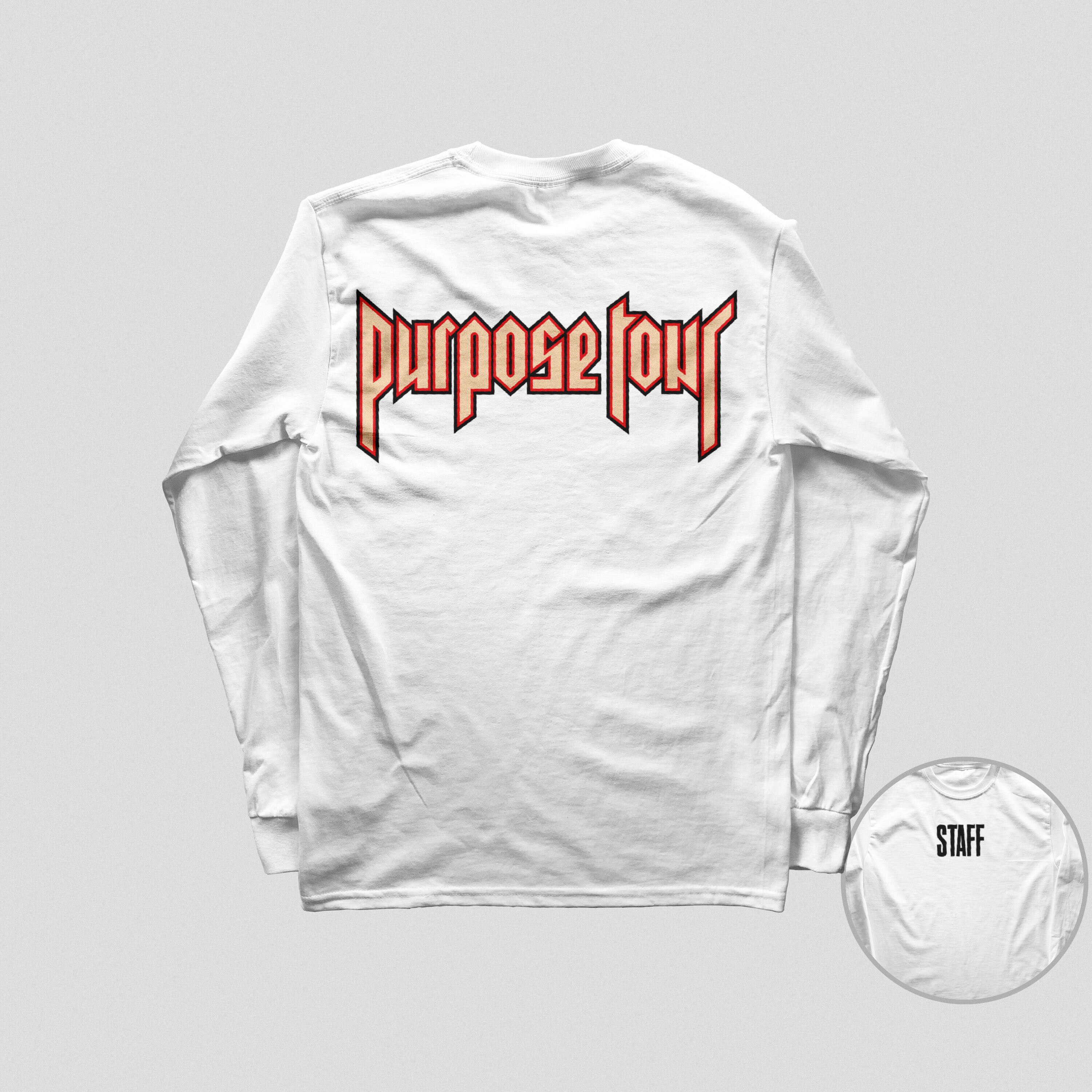 Justin Bieber Purpose Tour - Staff World Tour Unisex Ultra Cotton Long ...