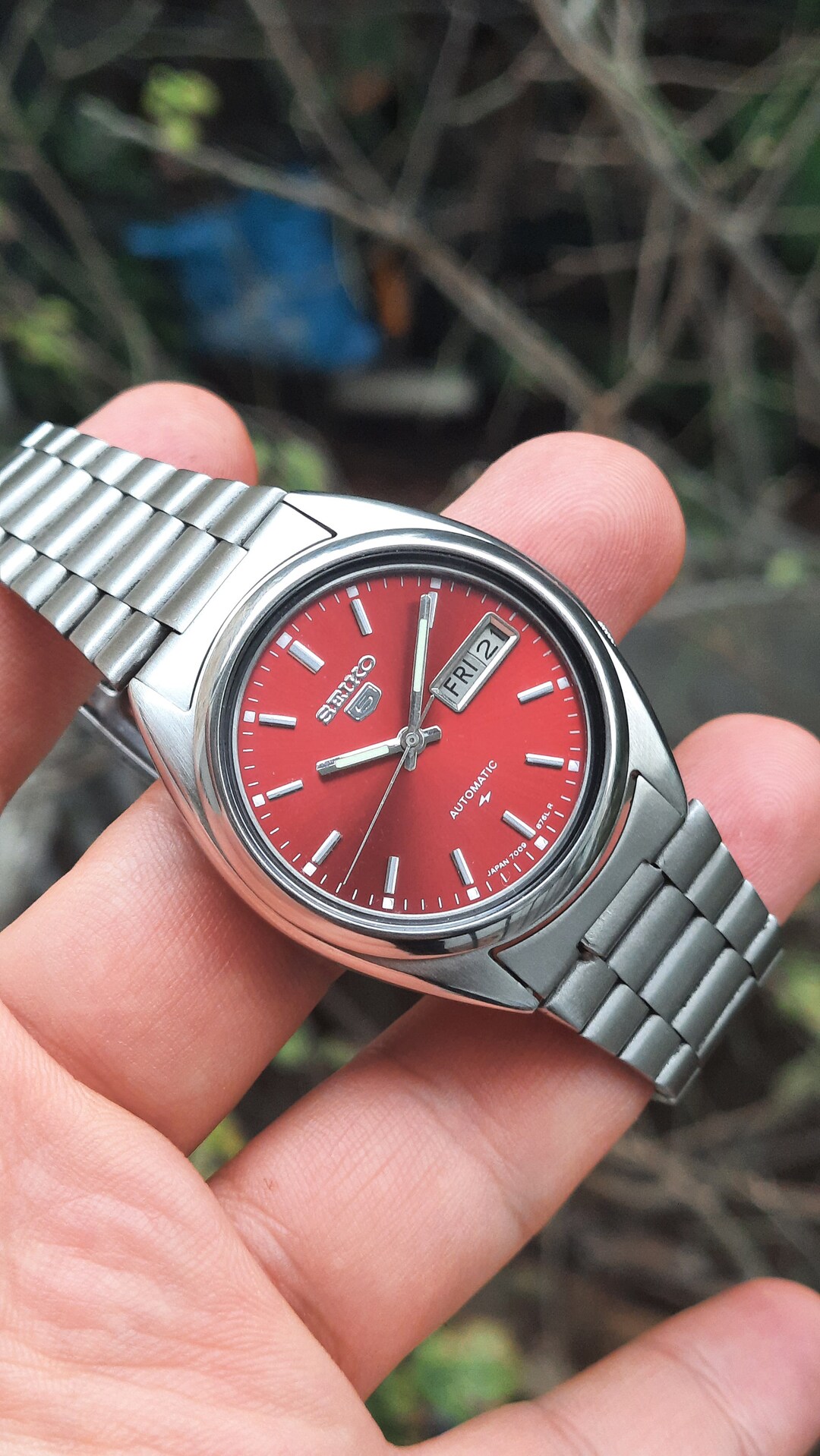 Seiko 5 Red Dial - Etsy