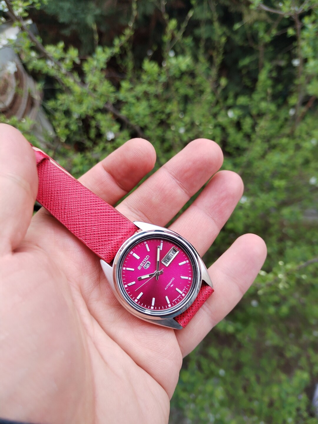 Seiko 5 Red Dial - Etsy