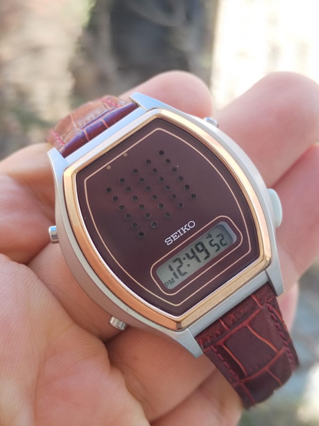 Vintage Seiko Talking Watch – Rare 1980s Digital Voice Alarm Watch ...