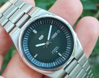 Vintage Seiko Automatic 7009 Caliber Green Dial Mens Watch - Etsy