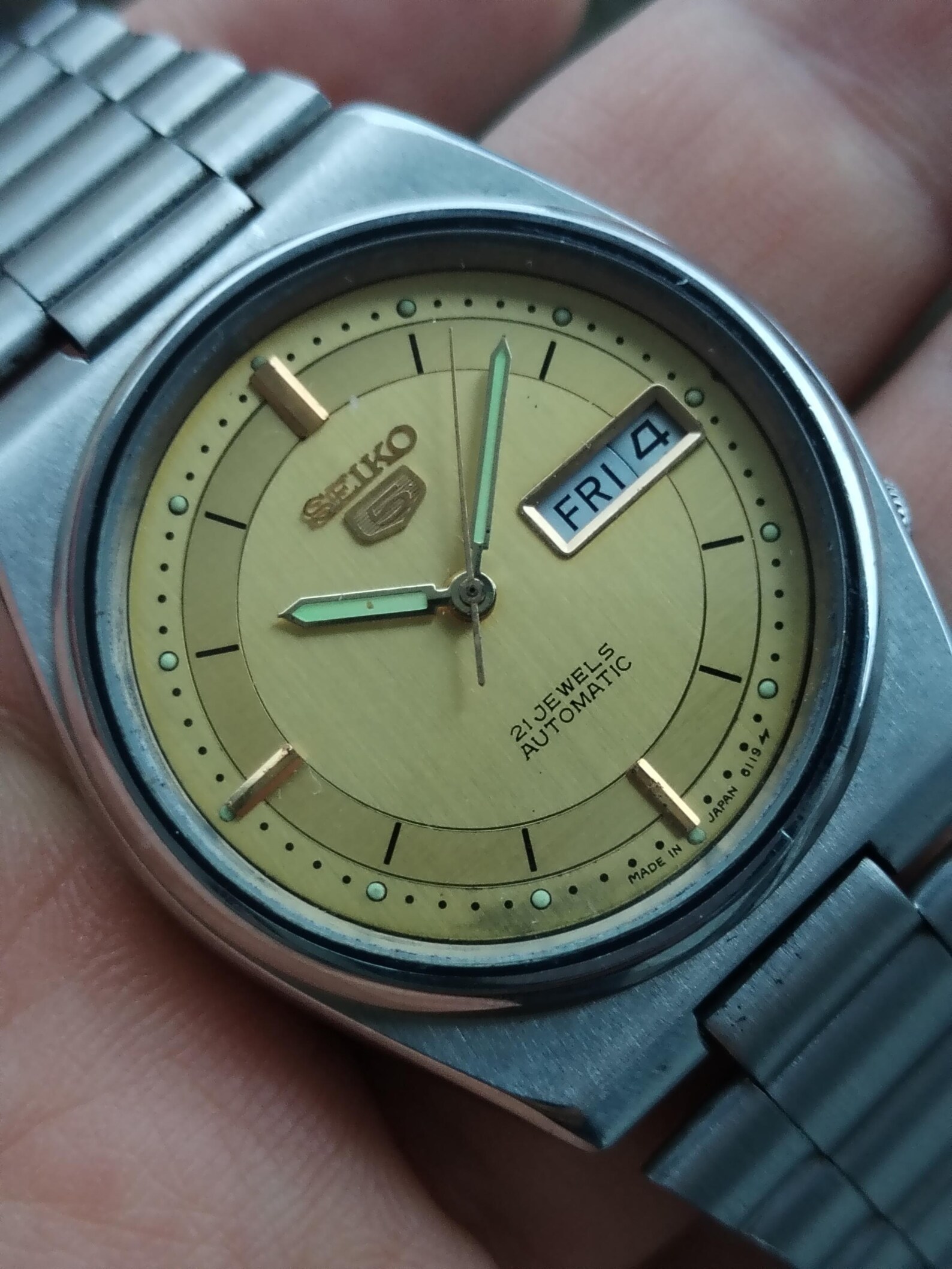 Vintage Seiko Automatic 6309 Caliber Yellow Dial Mens Watch - Etsy