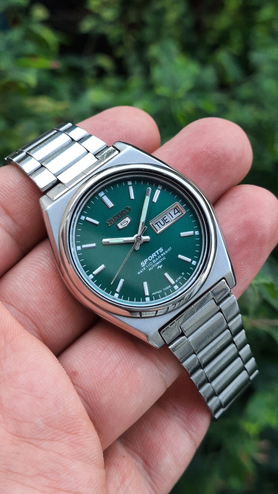 seiko 5 green dial - Gem