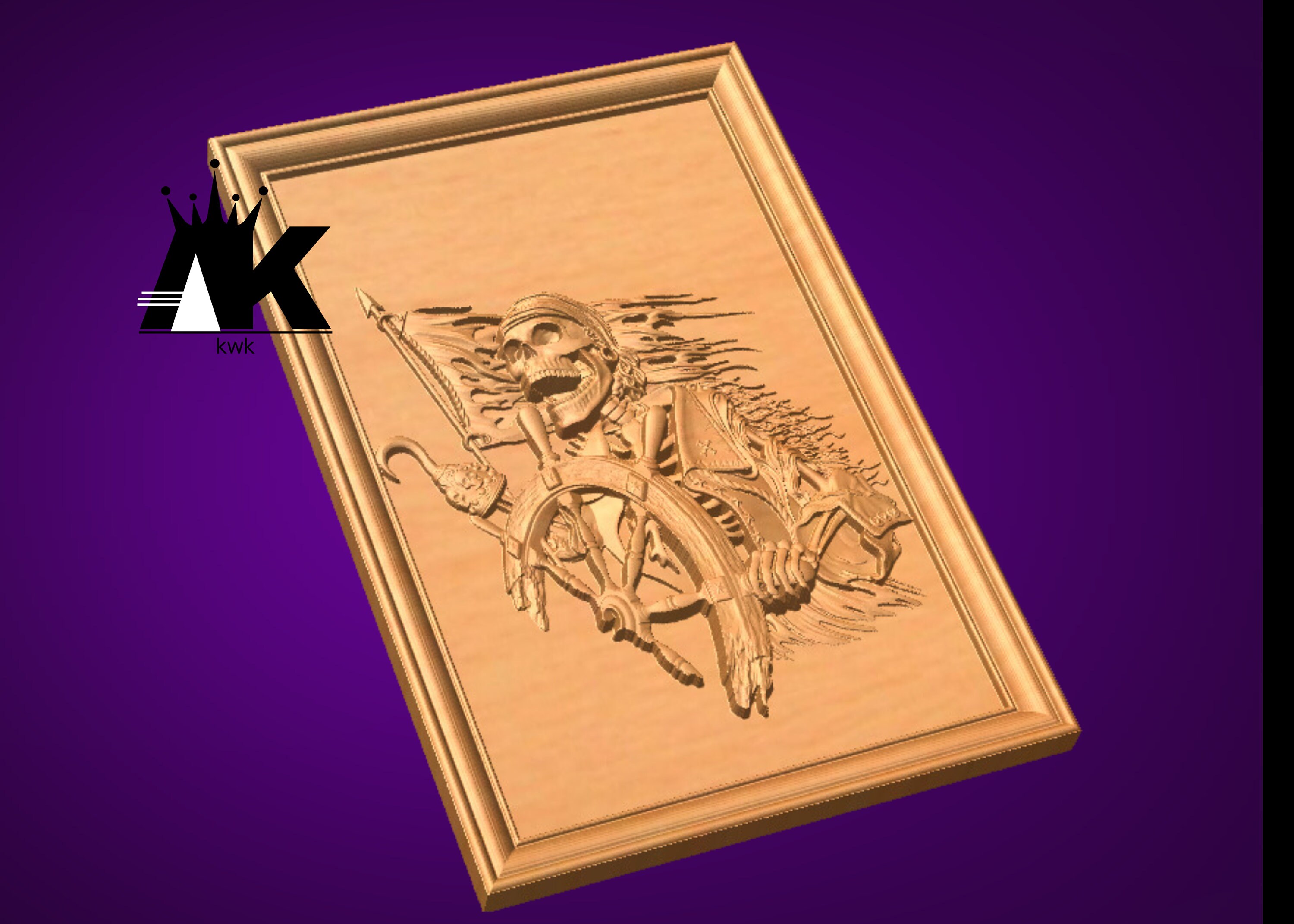 Digital CNC Art: Pirate STL File for Machining,3d STL Model, Cnc Router ...