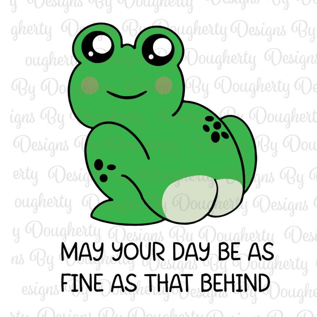 Fine Behind Frog Digital Download - Etsy