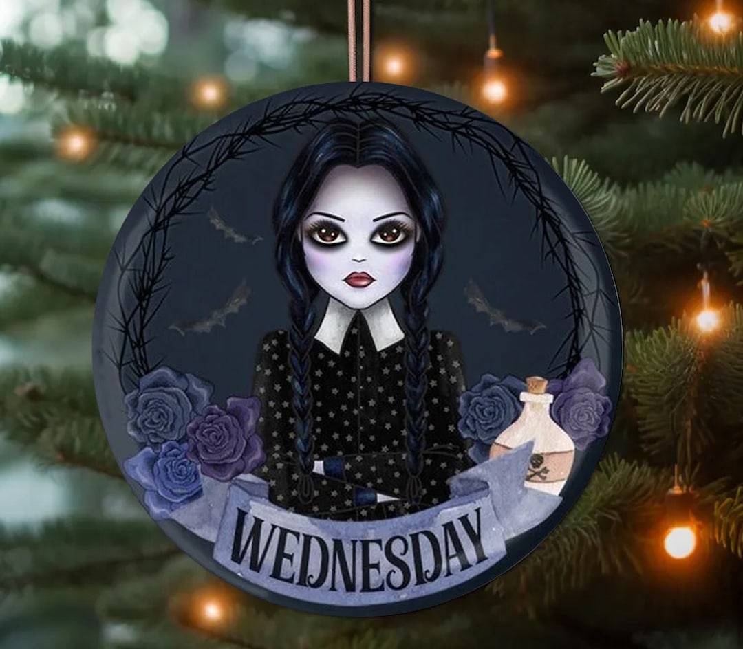 Wednesday Addams Ornament 2023 Christmas Ornament Movies - Etsy