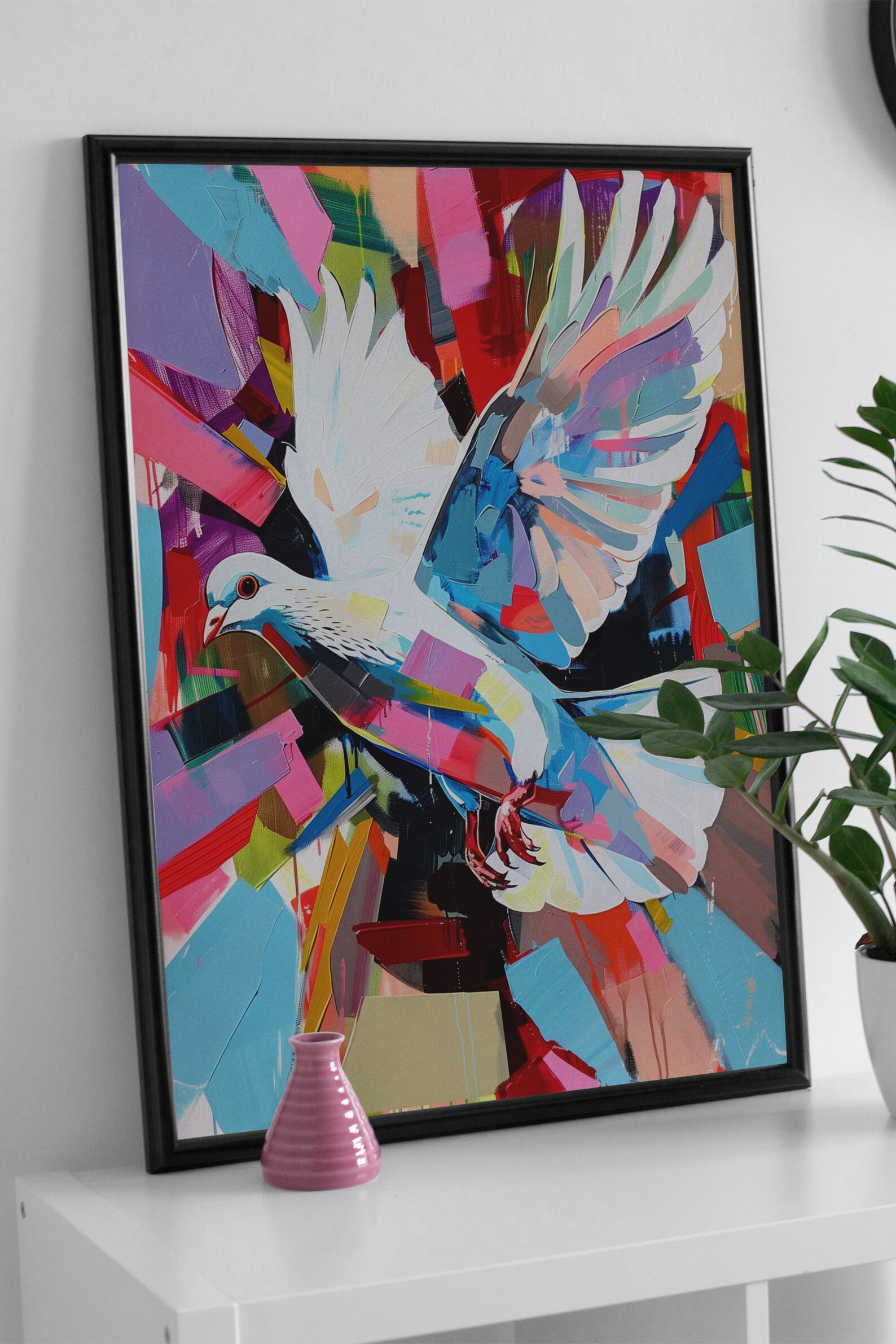 Messenger of Peace Pop Art Print, Digital Download, Printable Eclectic ...