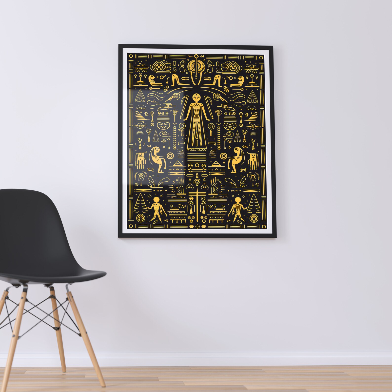 Enigmatic Hieroglyphs Print, Instant Download, Printable Wall Art ...